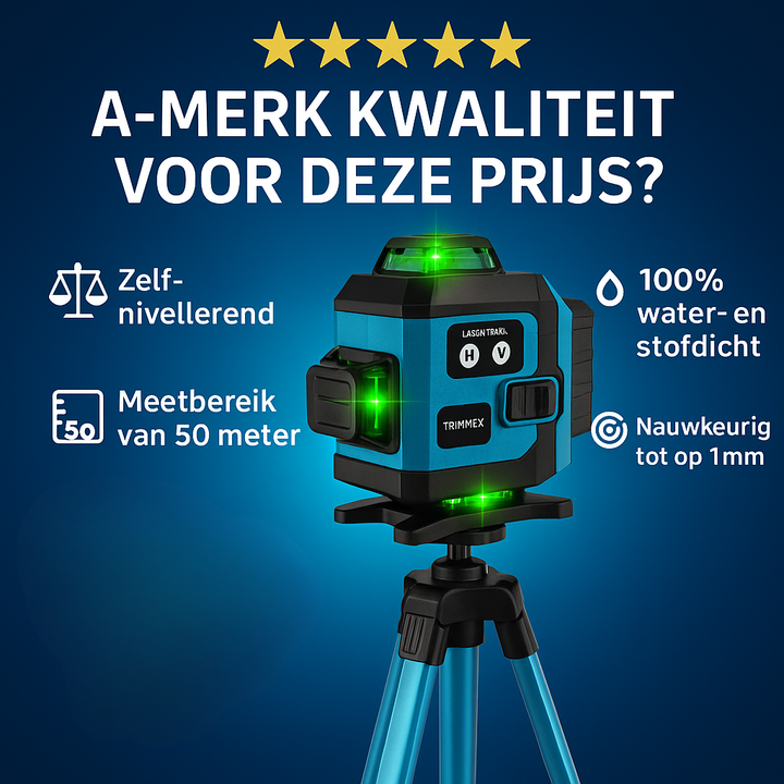 Trimmex® Kruislijnlaser - Nooit meer scheef! – TrimmexNL