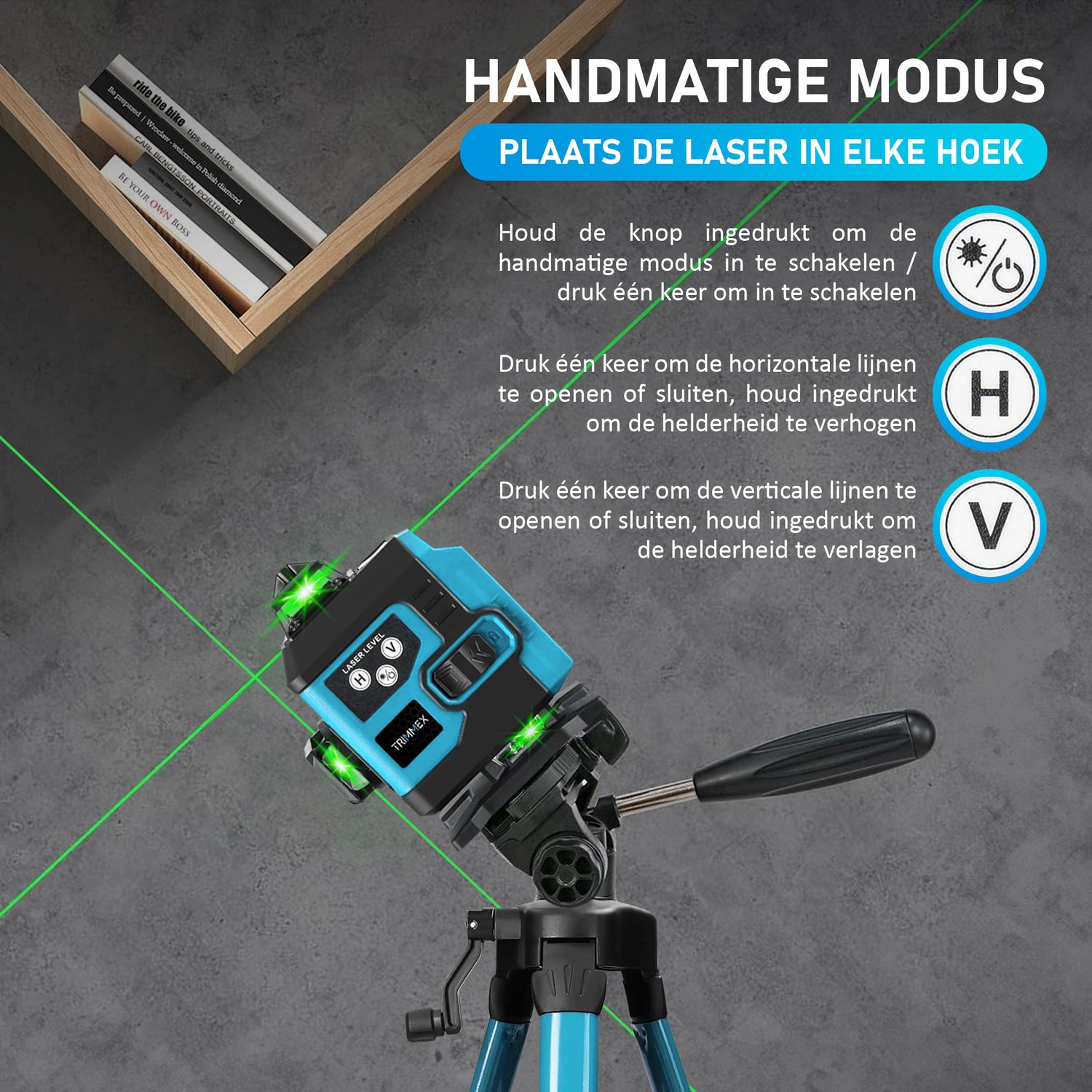 Trimmex® Kruislijnlaser - Nooit meer scheef! – TrimmexNL